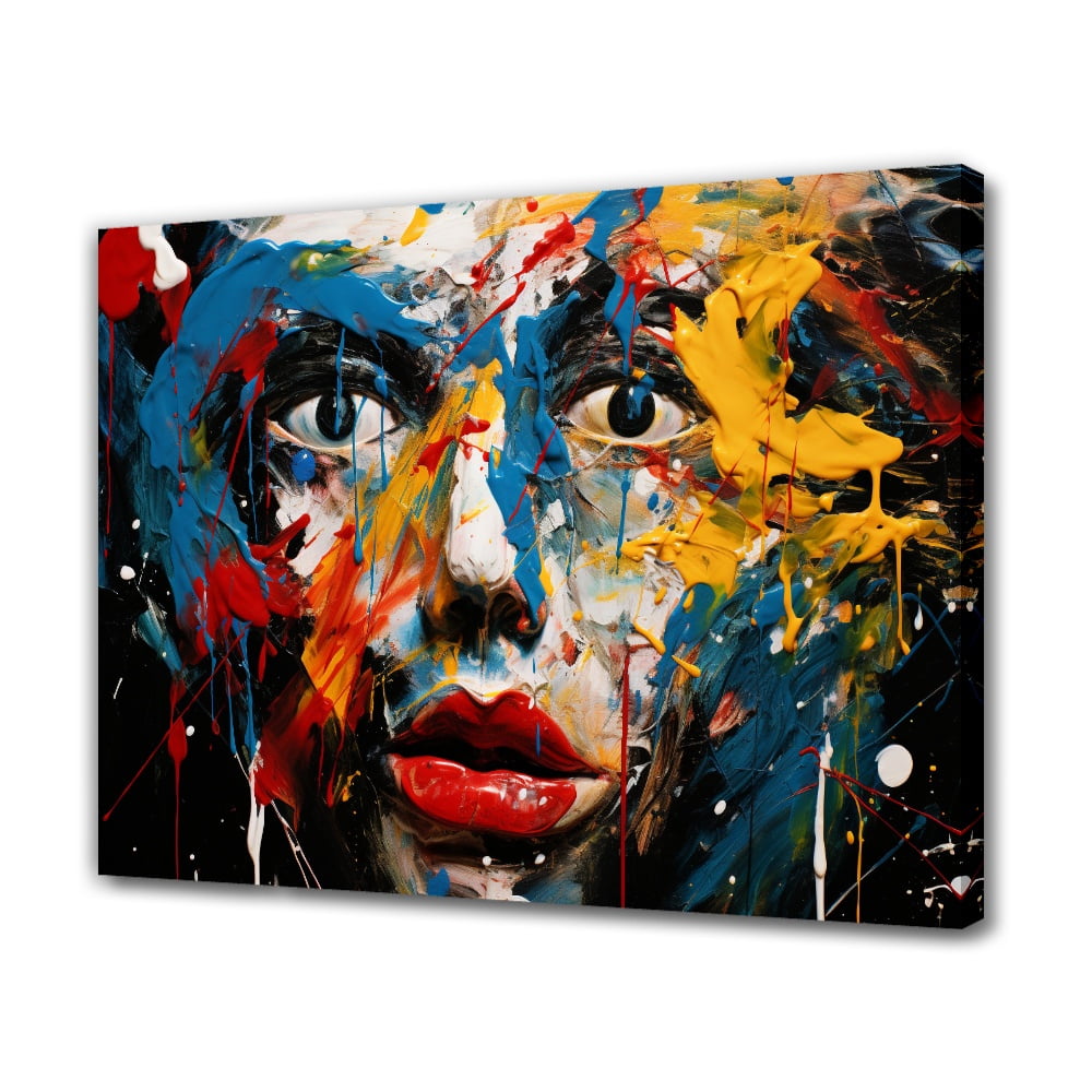Abstract Expressionism Decorative Painting Framed Gallery Canvas Poster Bedroom Decor Sports ...