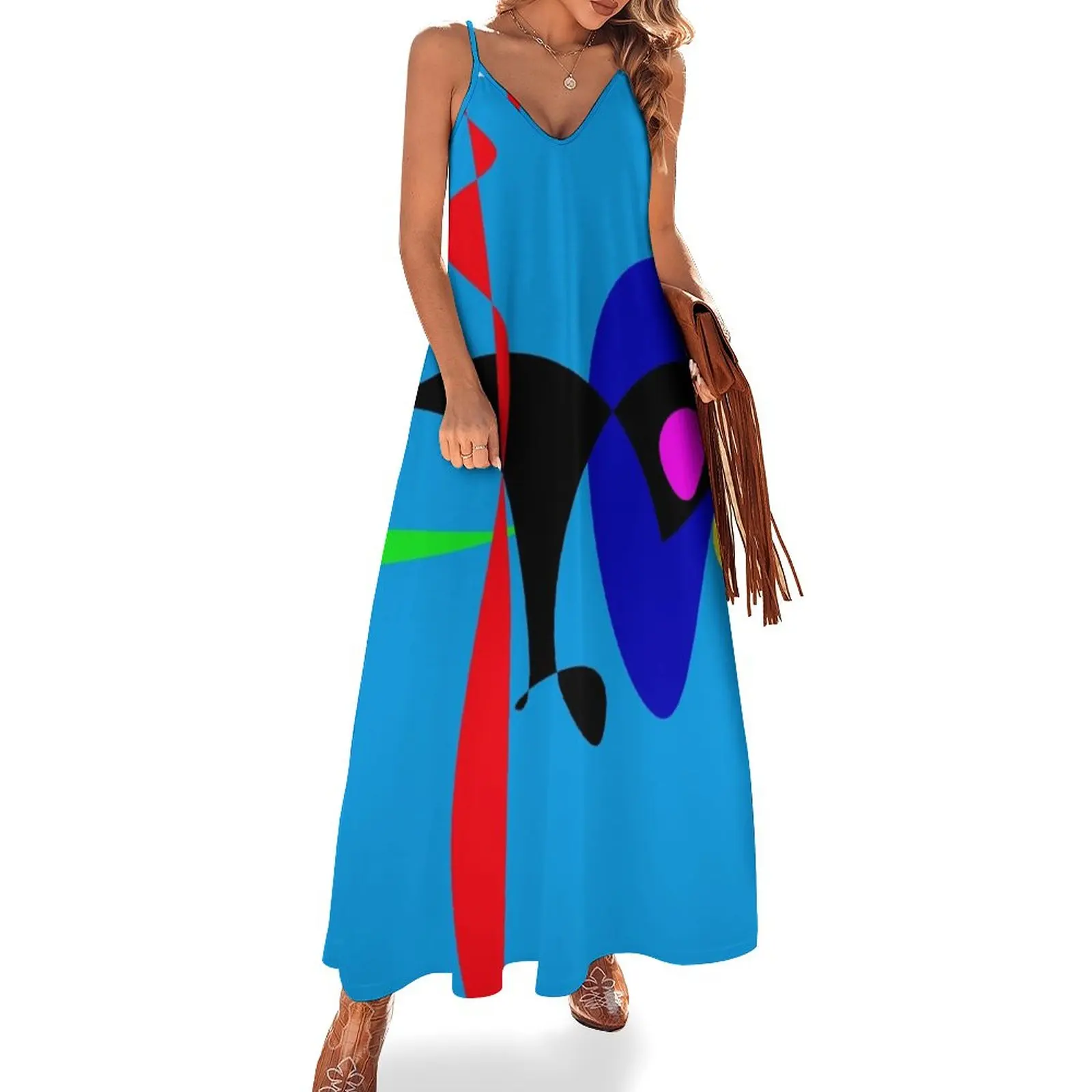 Abstract Expressionism Simple Digital Art Sleeveless Dress dresses for ...