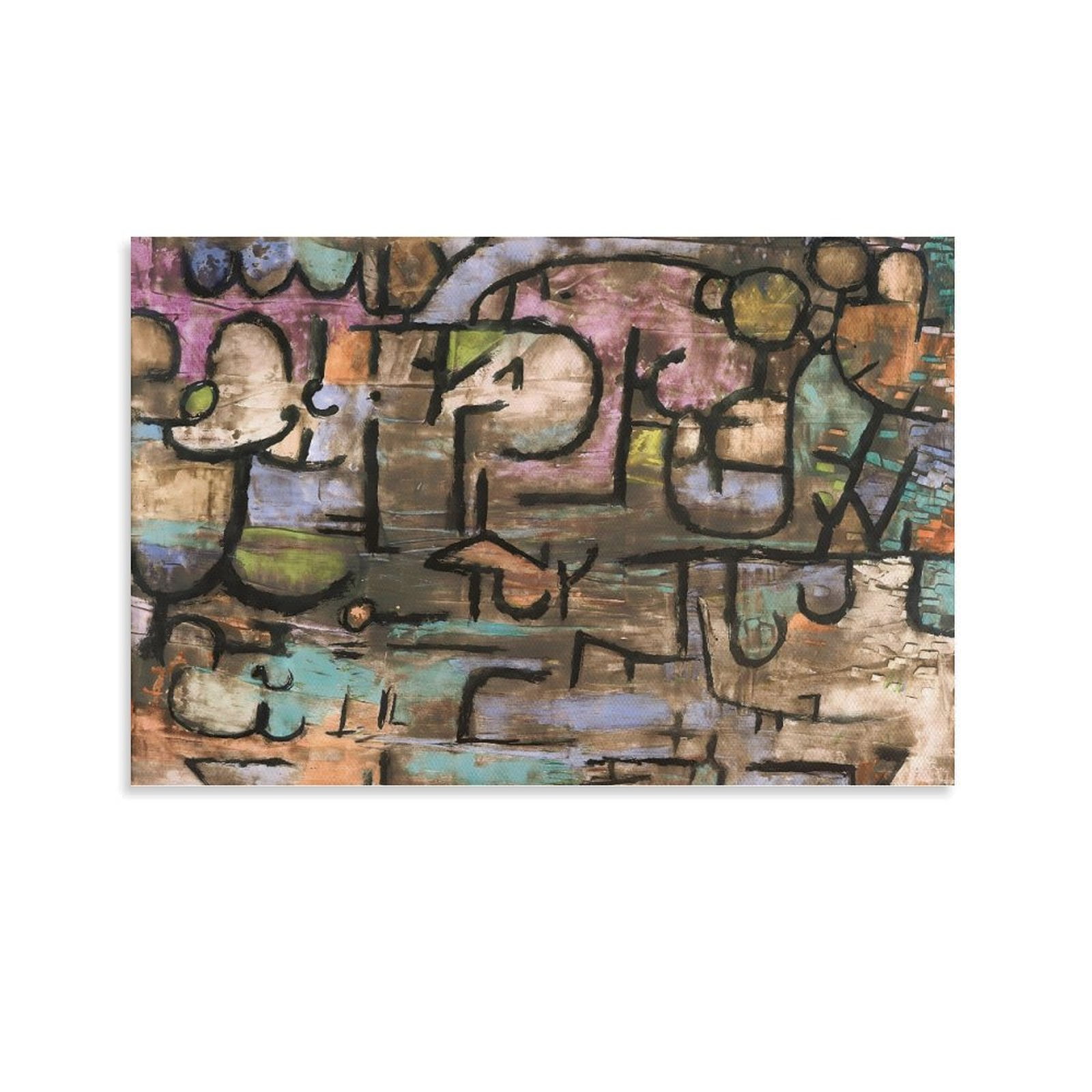 Abstract Expressionist Painters Paul Klee Post Flood Poster Artworks ...