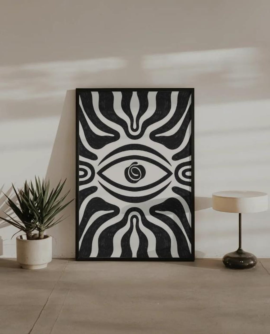 Abstract Eye Art Poster, Poster For Living Room & Office, Wall Art ...