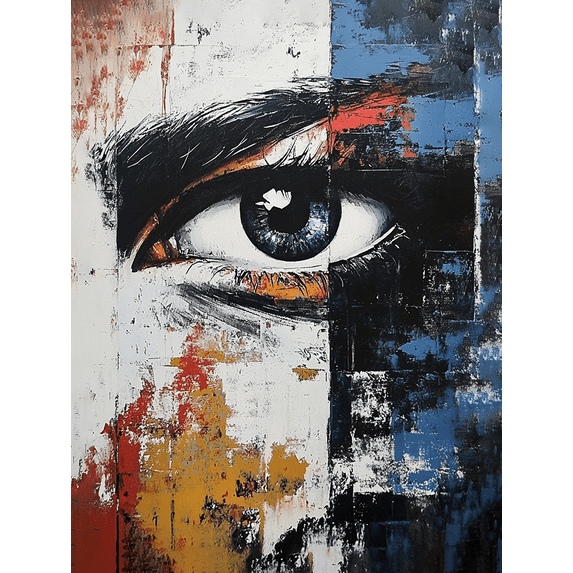Abstract Eye Canvas Painting Wall Art for Living Room Bedroom Office ...