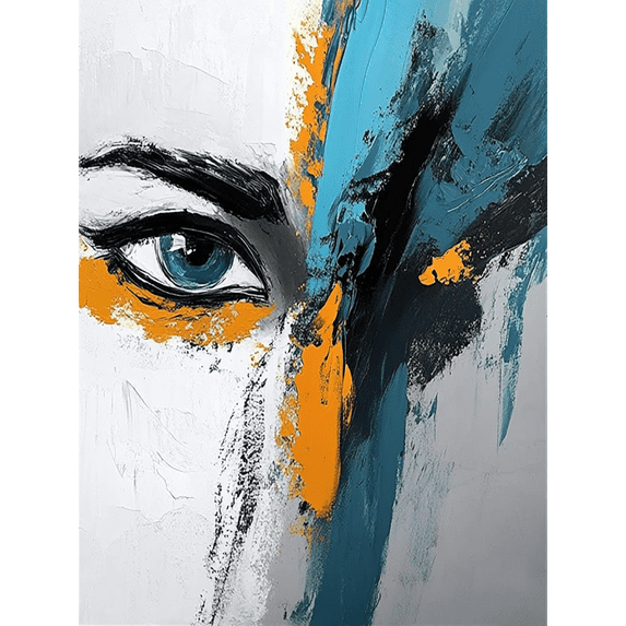 Abstract Eye Expressionist Decoration Painting/Canvas Art， Suitable for ...