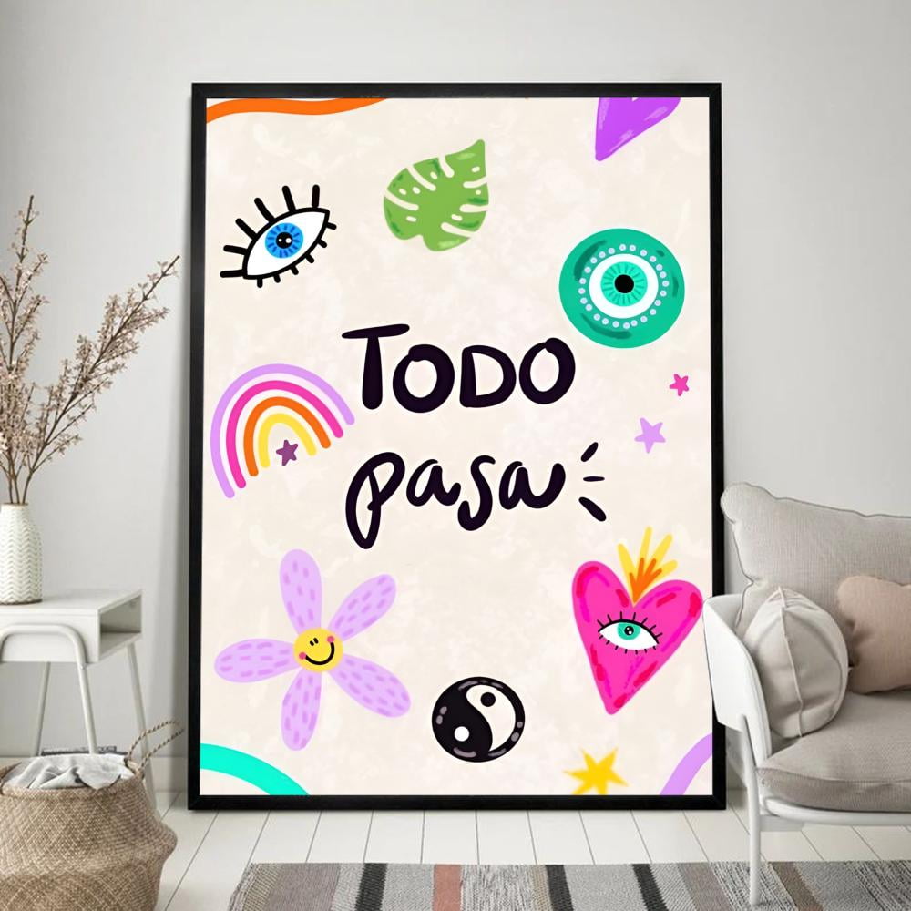 Abstract Eye Shapes Hand Moon Poster Classic Vintage Posters HD Quality Wall Art Retro Posters ...