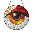 Abstract Eye Stained Glass Style Suncatcher – Round Window Decor ...