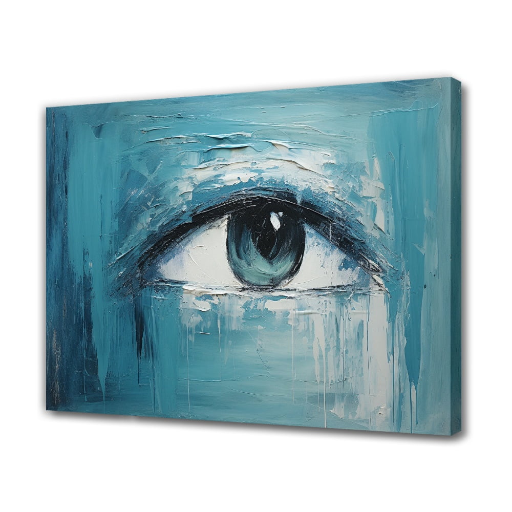 Abstract Eye Wall Art Oil Painting Canvas Poster Bedroom Decor Sports ...