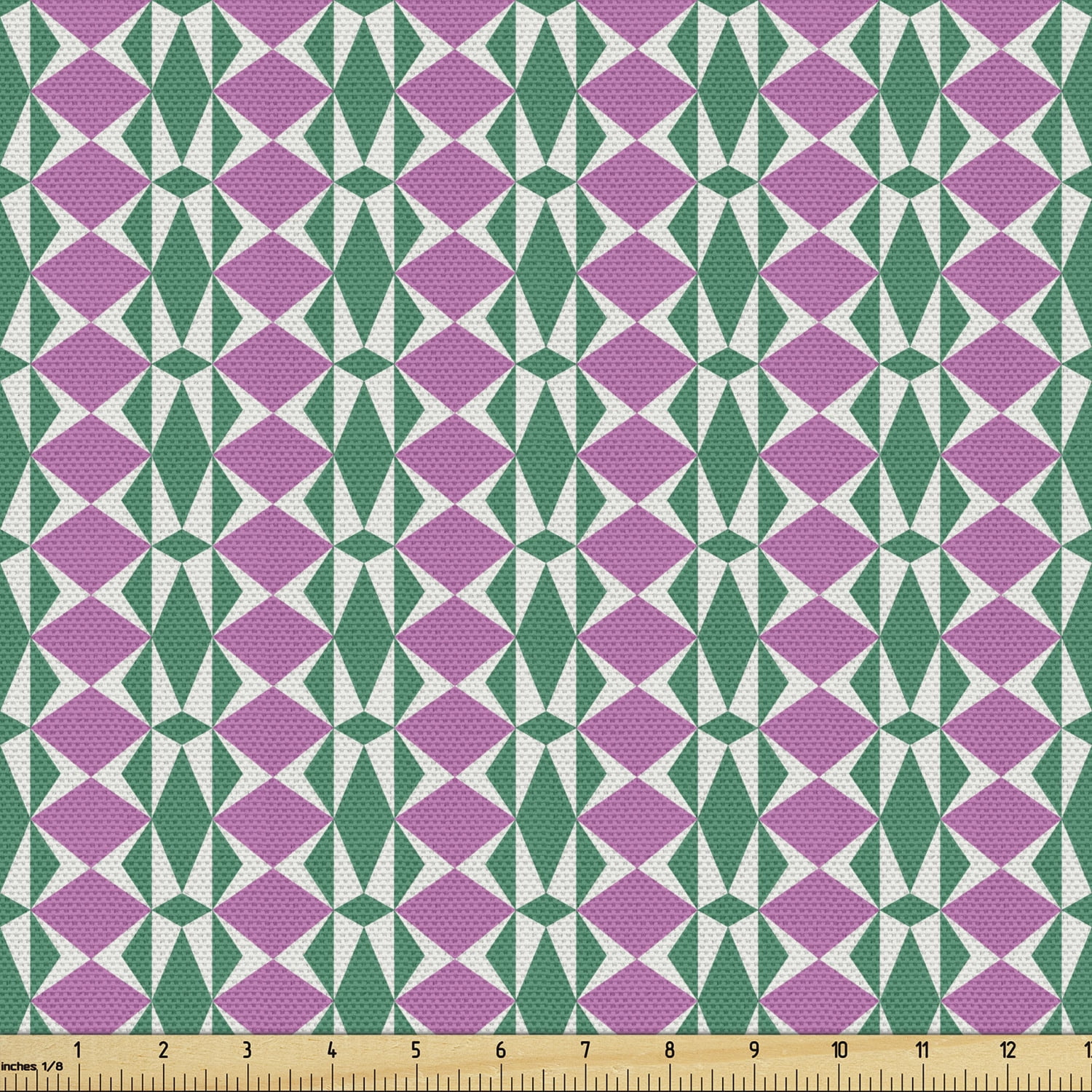 Abstract Fabric by the Yard, Design of Ornamental Diamond Shapes ...