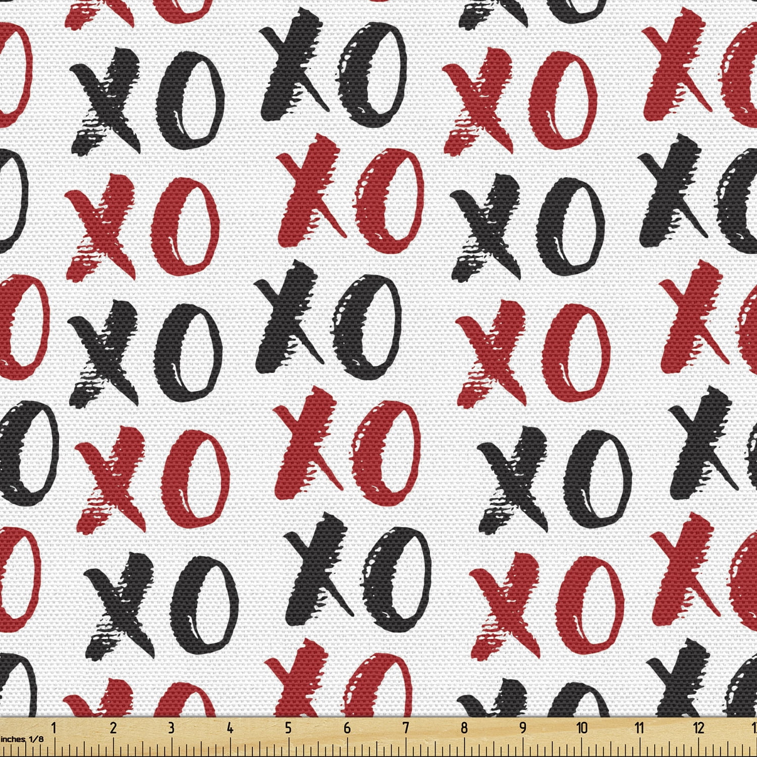 Ambesonne Abstract Fabric by the Yard Upholstery, Grungy Calligraphic ...