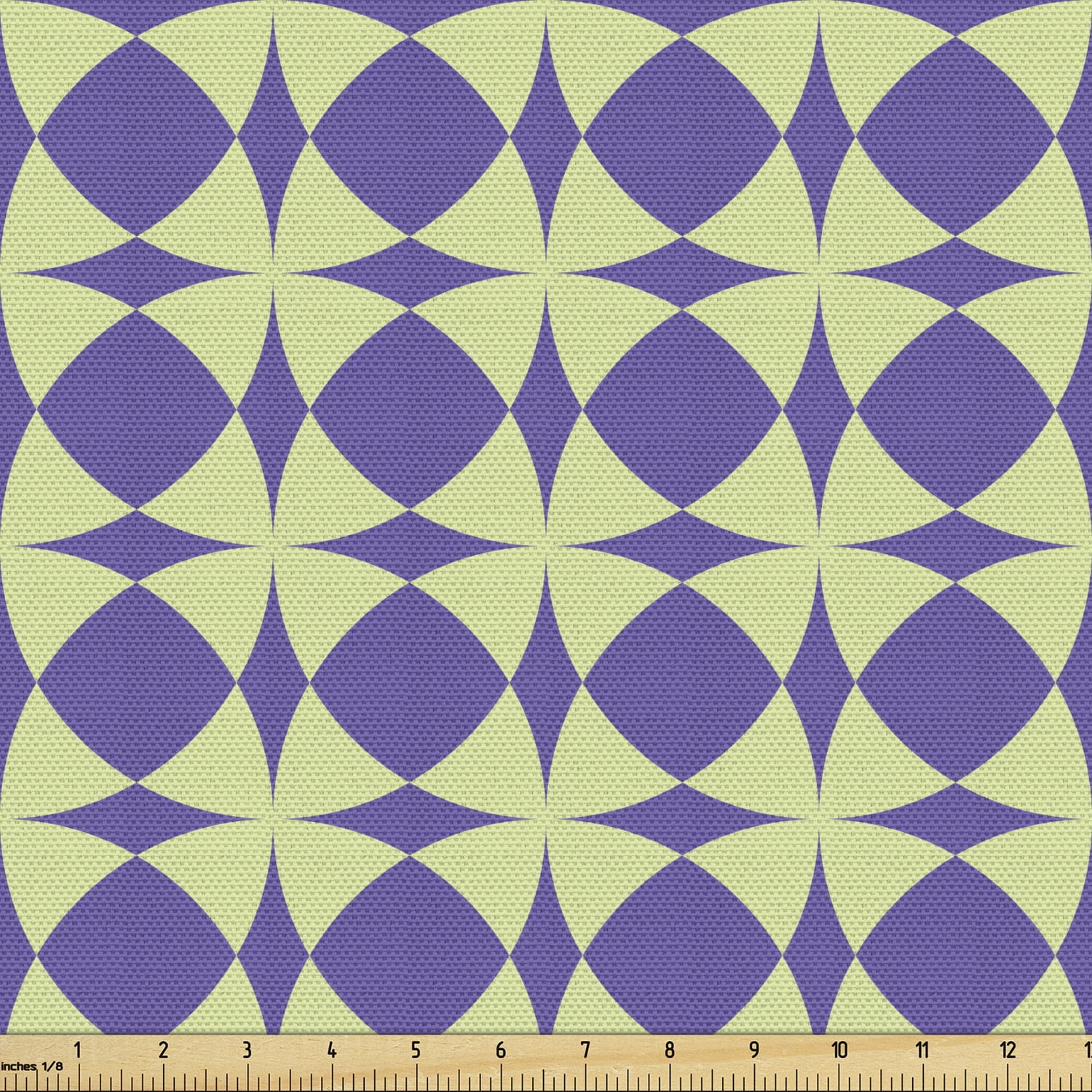 Abstract Fabric by the Yard, Modern Geometric Shapes Forming Circles ...
