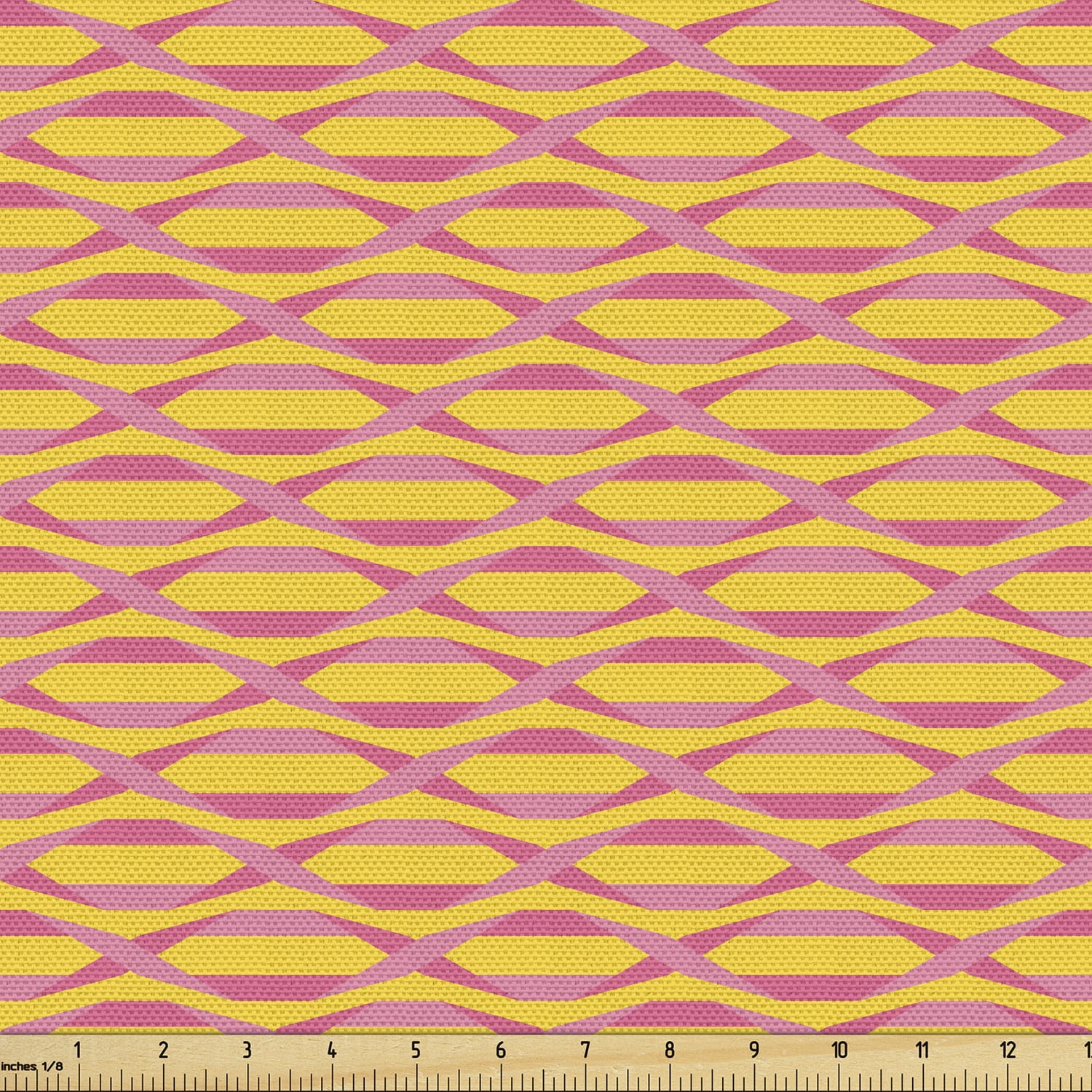 Ambesonne Abstract Fabric by the Yard Upholstery, Origami Inspired ...