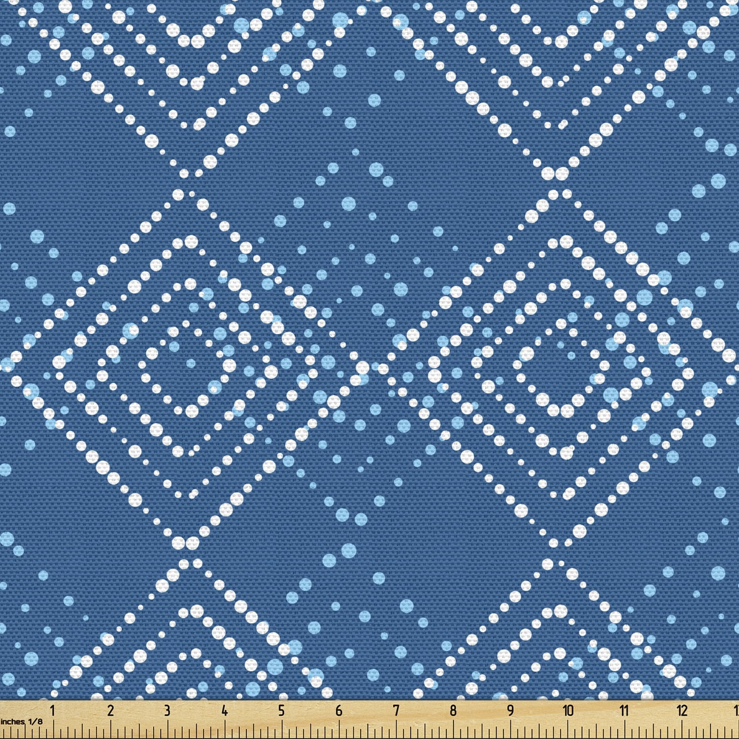 Ambesonne Abstract Fabric by the Yard Upholstery, Simplistic Dots ...