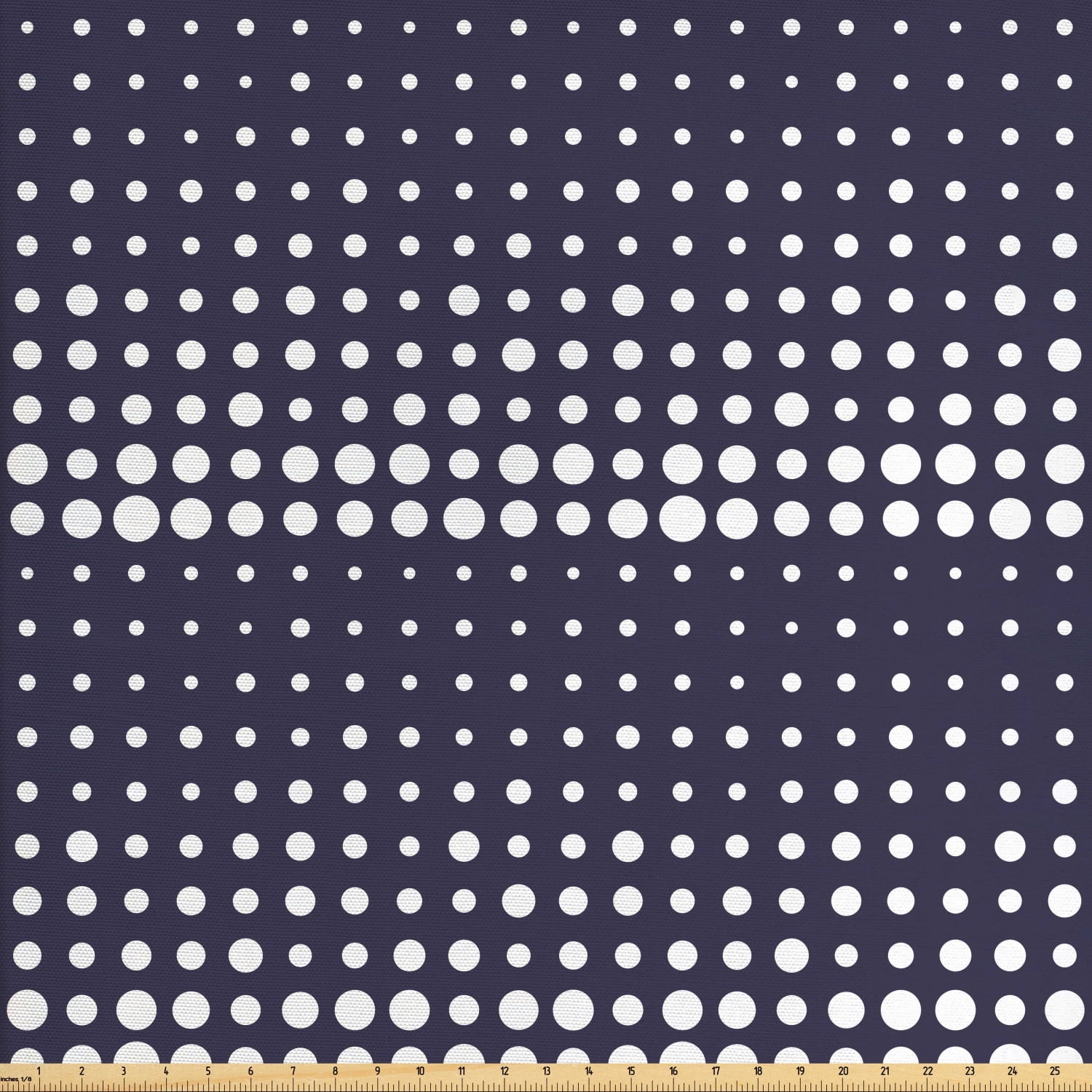 Ambesonne Abstract Fabric by the Yard Upholstery, Polka Dotted Flows ...