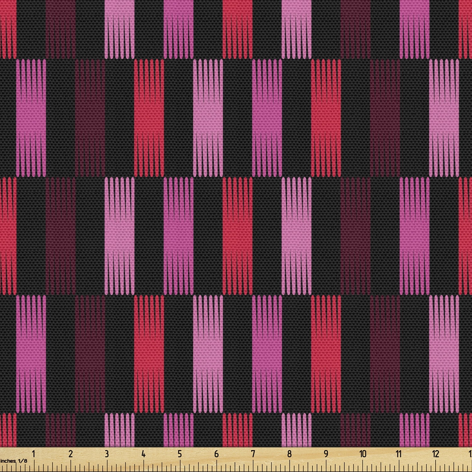 Abstract Fabric by the Yard Upholstery, Rectangular Shapes with ...