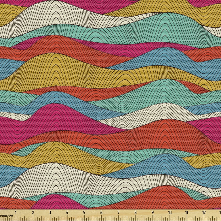 wave pattern fabric design