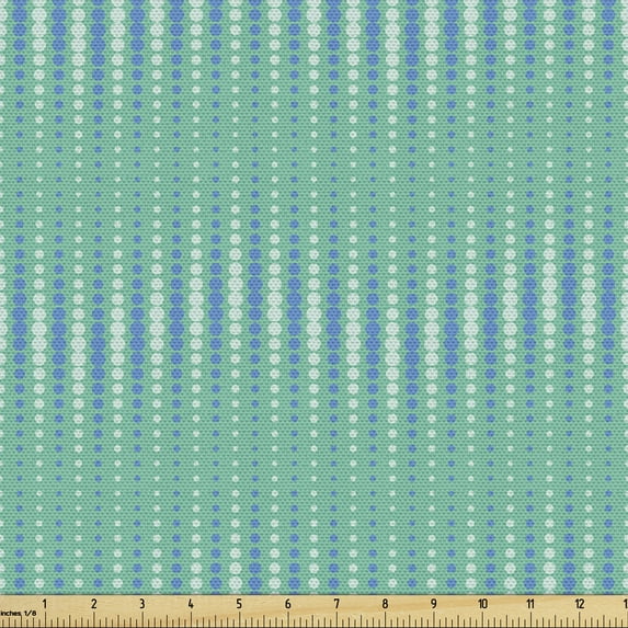 Abstract Fabric by the Yard Upholstery, Wavy Dots Little Circular ...