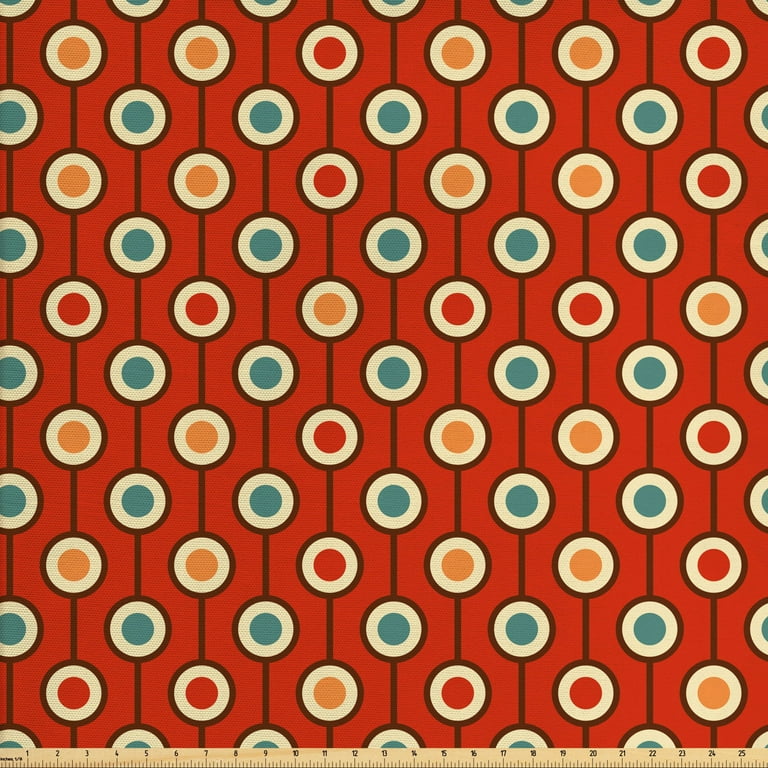 60s pattern fabric