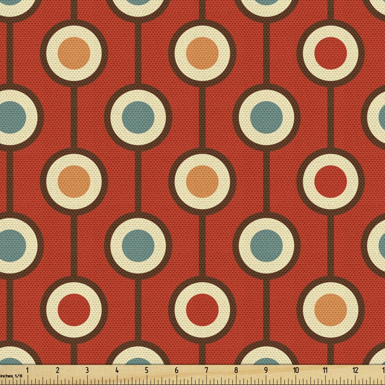 60s pattern fabric