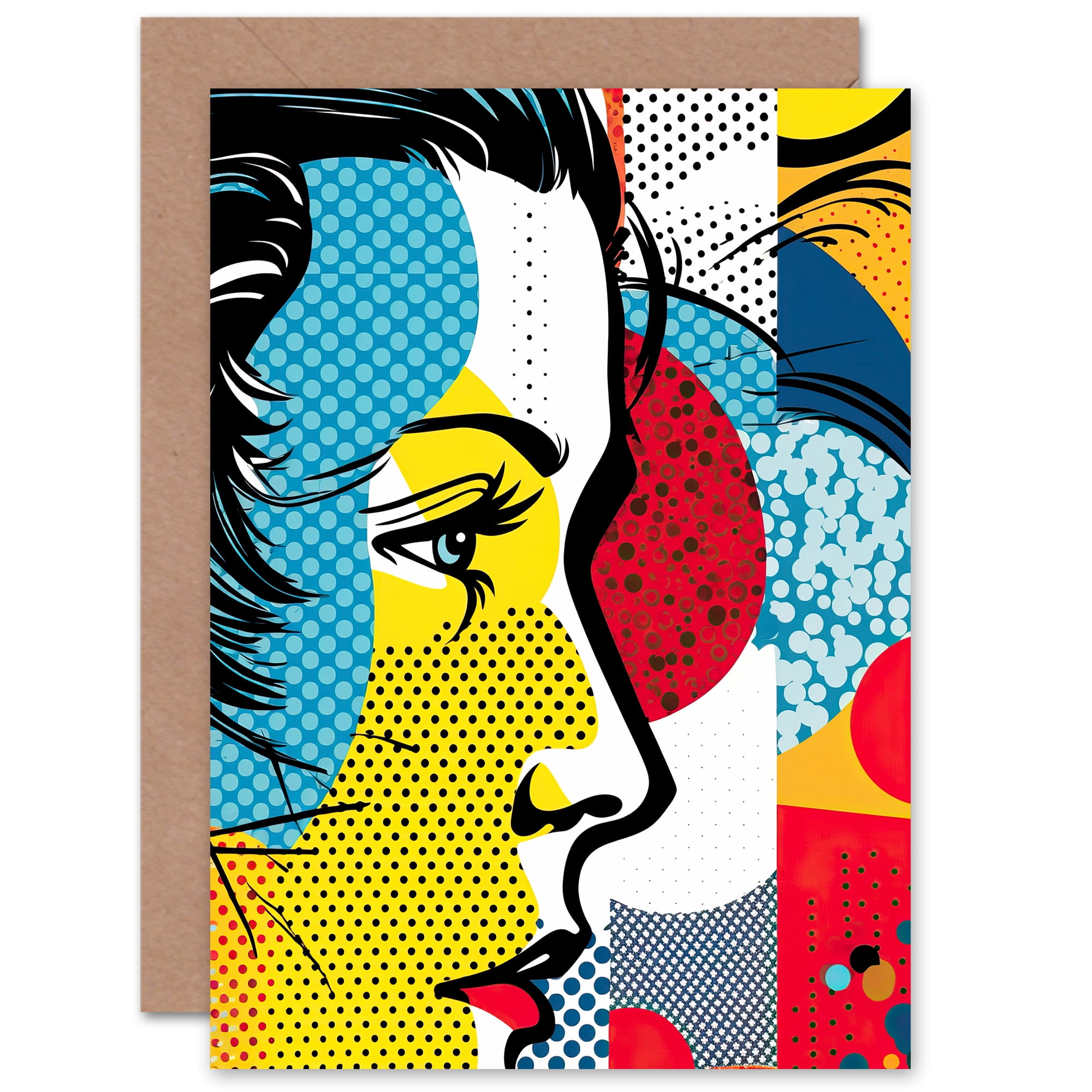 Abstract Face Comic Book Woman for Wife Her Mum Sister Daughter Mom ...