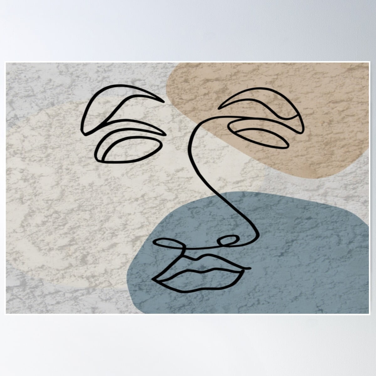 Abstract Face Design On Abstract Background. Decorating, Design Poster ...