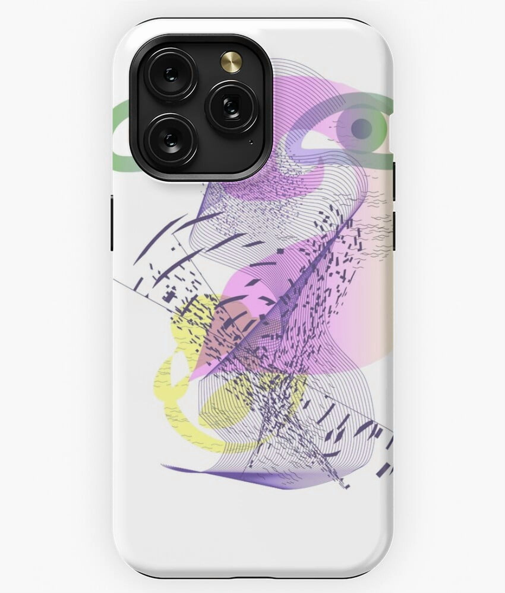 Abstract Face Double Vision M2904 Phone Case for iPhone 17 16 15 14 13 ...
