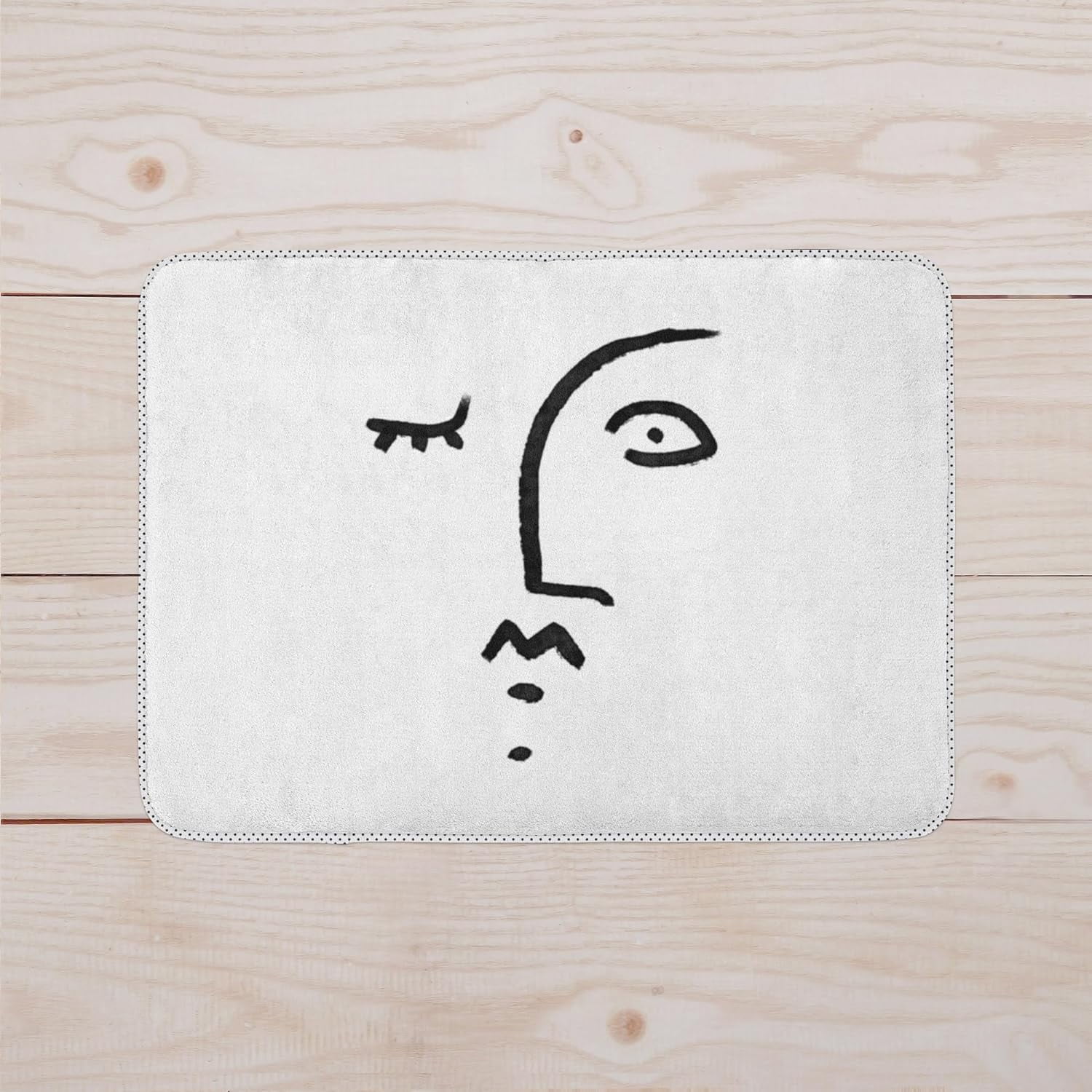 Abstract Face Floor Mat Bathroom Decor Kitchen Mat Home Decor Bathroom ...
