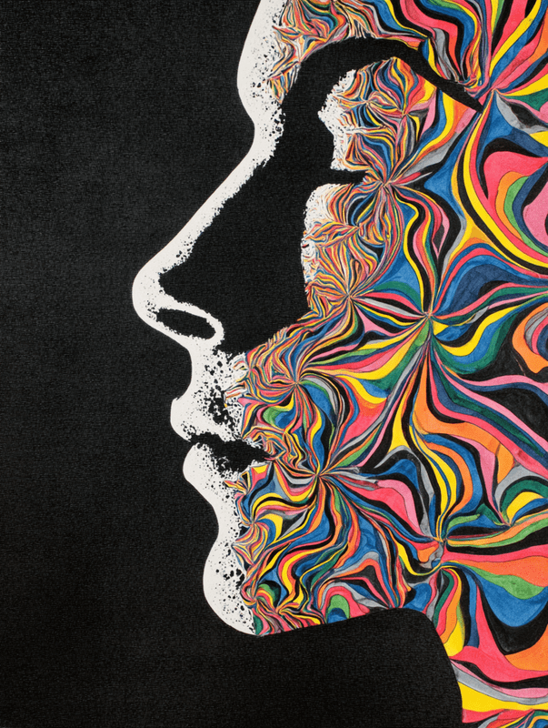 Abstract Face Line Art Canvas Print, Suitable for Living Room, Bedroom ...