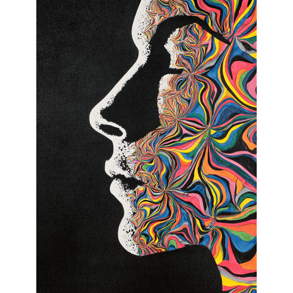 Abstract Face Line Art Canvas Print, Suitable for Living Room, Bedroom ...
