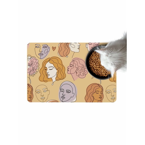 Abstract Face Painting Doormat Non Slip Diatomaceous Earth Door Mat ...