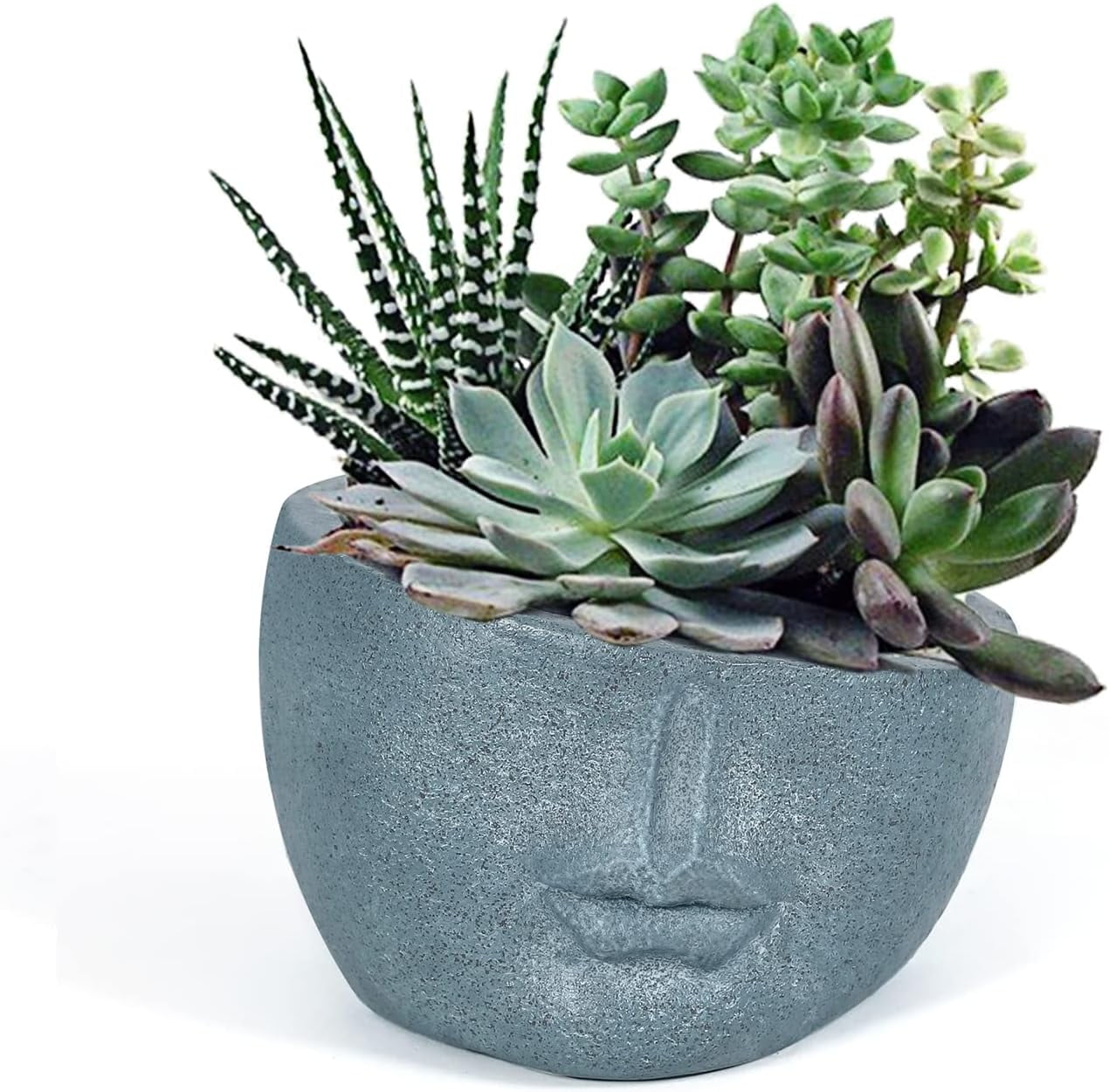 Abstract Face Planter,12 inch Face Flower Pot,Flower Plant Pots for ...