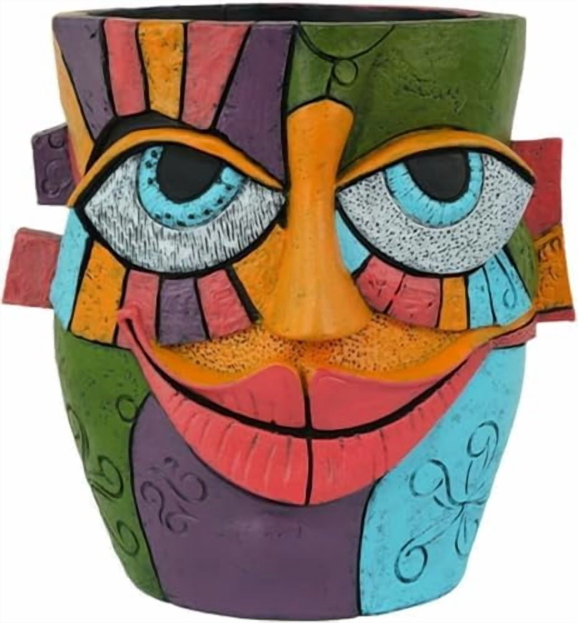 Abstract Face Planters Pots Head with Facial Expression Picasso ...