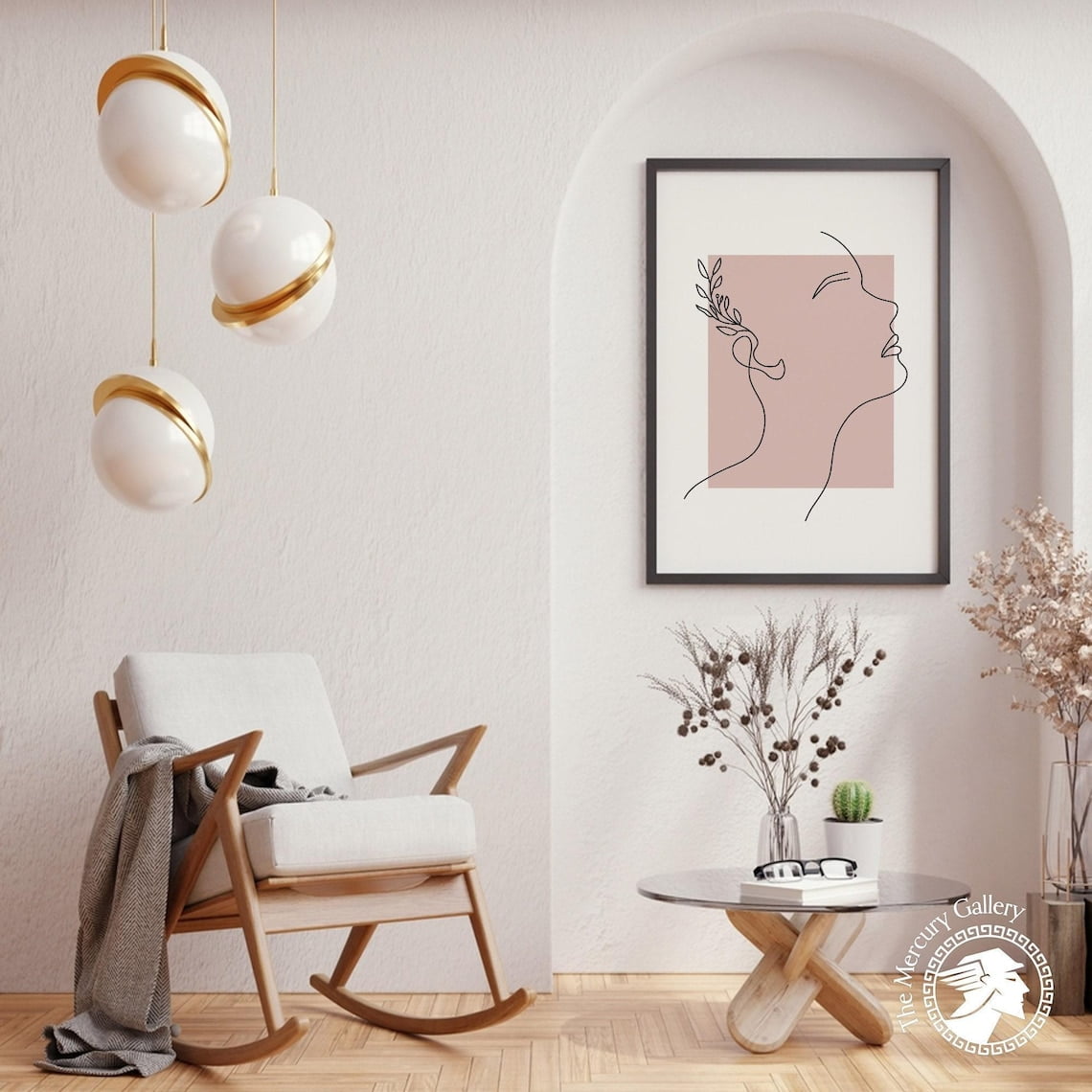 Abstract Face Print Line Drawing Print Boho Woman Line Art Female Line ...