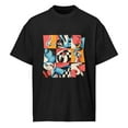 Abstract Faces Graphic Tee with Artistic Modern Pop Art Colorful ...