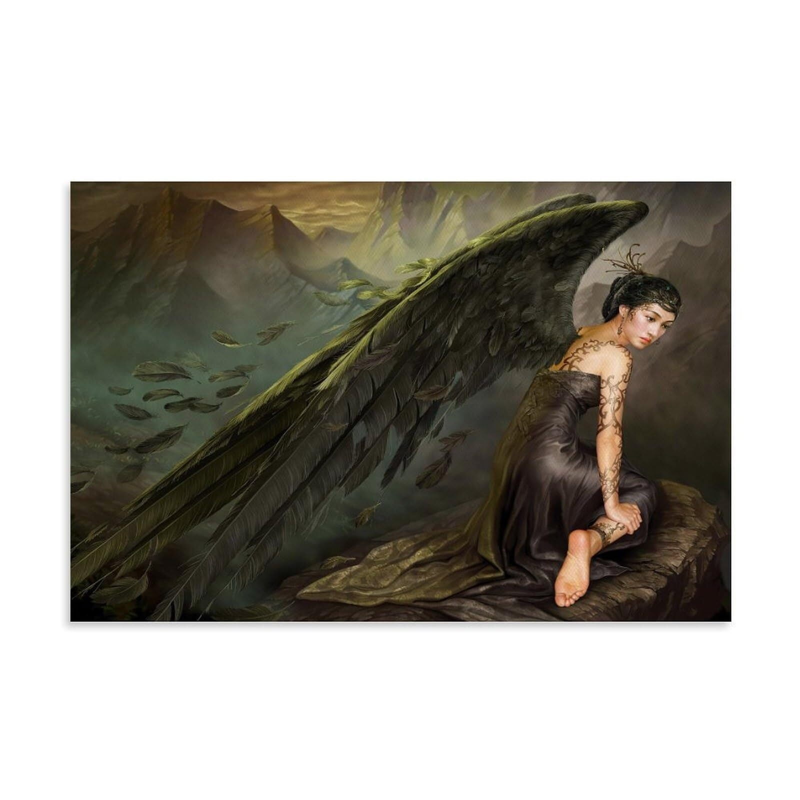 Abstract Fantasy Luis Royo Drawings Swords Wall Art Deco Posters (3 ...