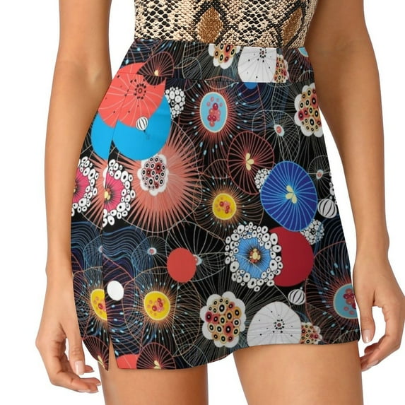 Abstract Fantasy Pattern Women's skirt With Pocket Vintage Skirt ...
