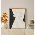 Abstract Female Body Line Art Print, Minimalist Earth Tones 1780 ...