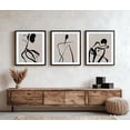 Abstract Female Figure Art Prints Modern Neutral Wall Decor Set 3 ...