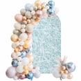 Abstract Fiber Line Arch Backdrop Cover 4 FT Spring Vibrant Blue White ...