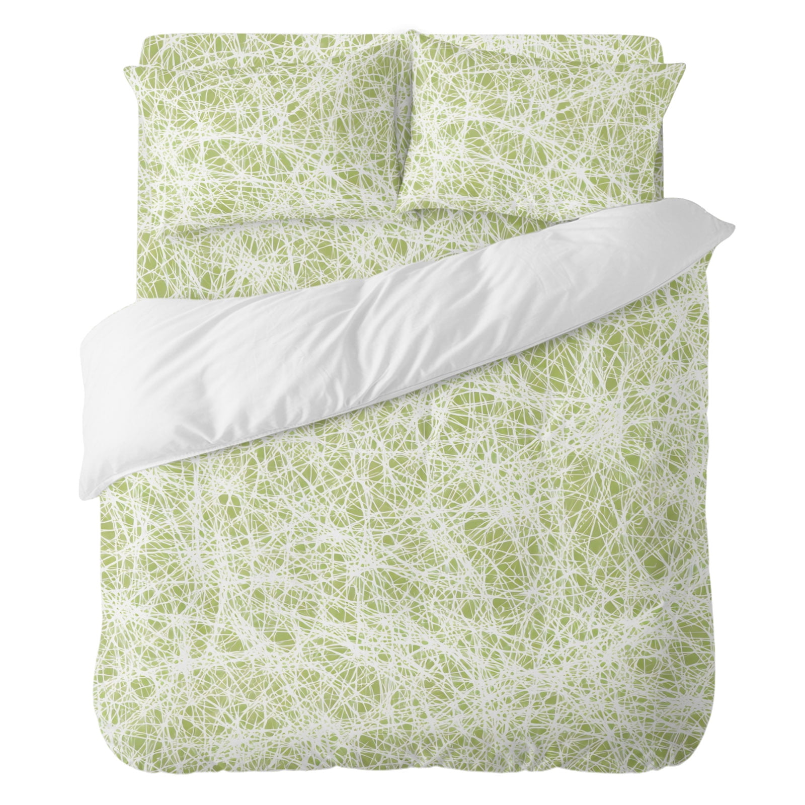 Abstract Fiber Line Bedding Duvet Cover Set California King Size 4 ...