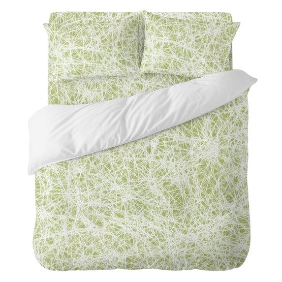 Abstract Fiber Line Bedding Duvet Cover Set California King Size 4 ...