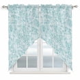 Abstract Fiber Line Swag Curtain Valance for Window 2 Panels Spring ...