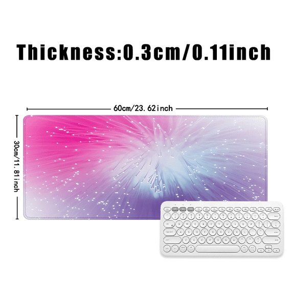 Abstract Fiber Optic Design Mouse Pad 31.5 x 11.82 Inches Rubber ...