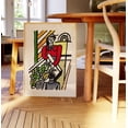 Abstract Figurative Wall Art Modern Expressionist Illustration Colorful ...