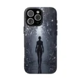 Abstract Figure in a Prismatic Crystal Realm Phone Case for 17 16 15 14 ...