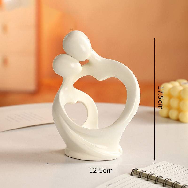 Abstract Figures Resin Ornament Statue, Bookshelf Coffee Table Decor ...