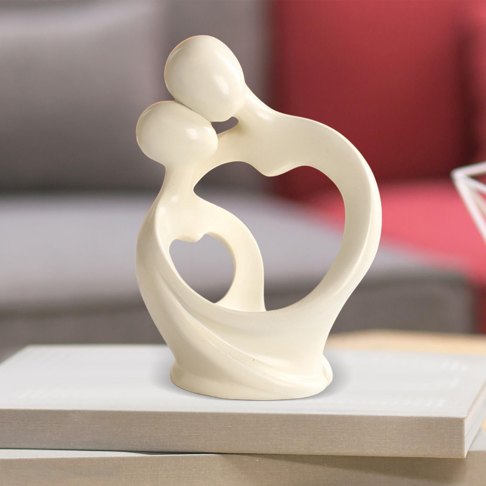 Abstract Figurine Couple Sculpture Collectible Artwork Modern Resin ...