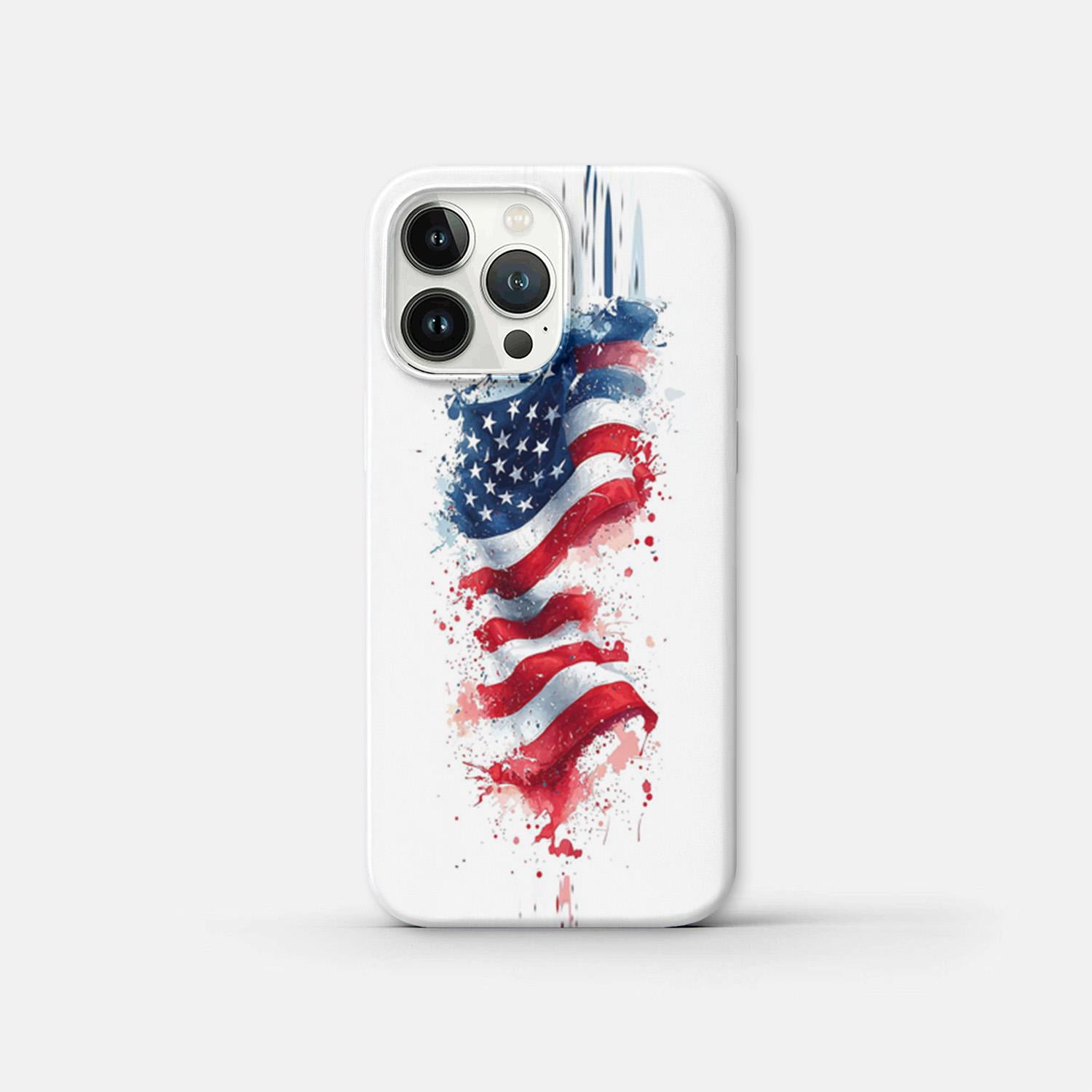 Abstract Flag Phone Case Modern USA Pattern for iPhone 17 11 12 13 14 ...