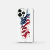 Abstract Flag Phone Case Modern USA Pattern for iPhone 17 11 12 13 14 ...