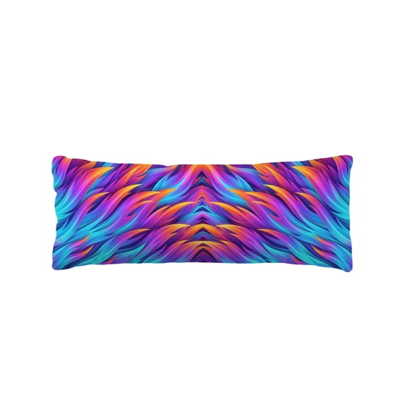 Abstract Flame Body Pillow Cover 20 x 54 Inch Decorative Pillow Cover ...