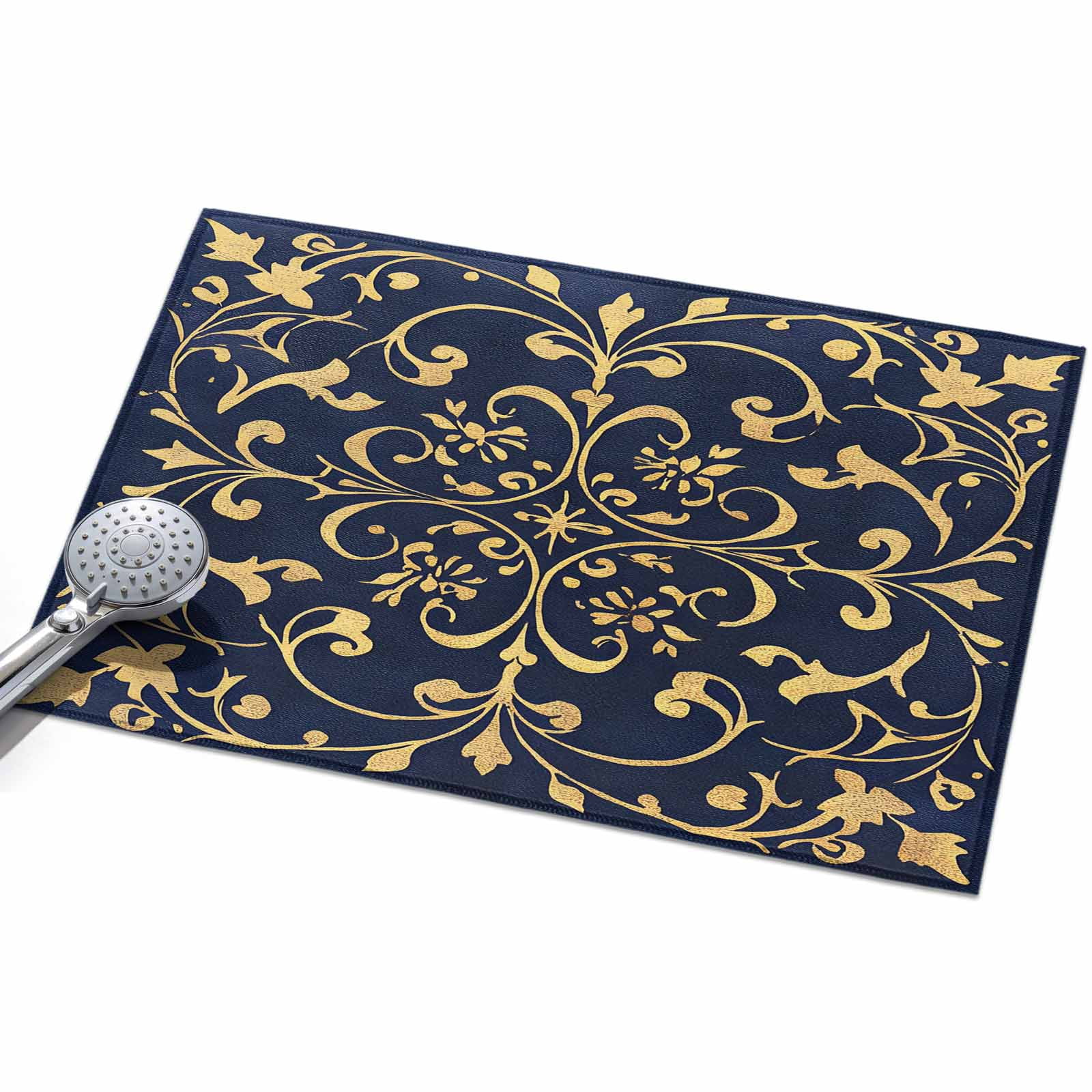Abstract Floral Art Entryway Rug 2x3ft Washable Non Slip Bathroom Rug ...