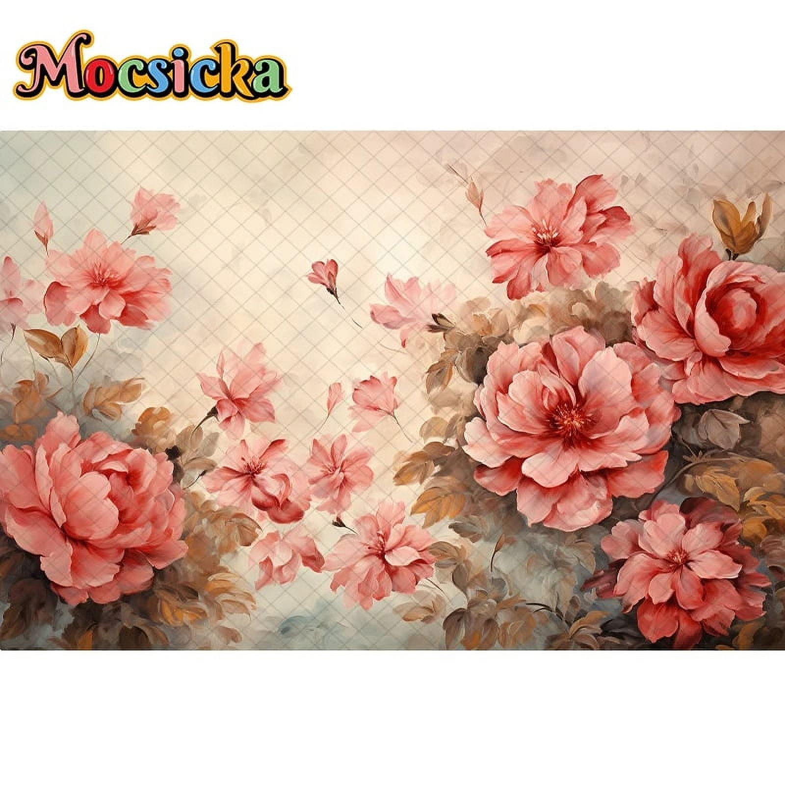 Abstract Floral Backdrop For Kids Adult Art Portrait Photography Hand ...