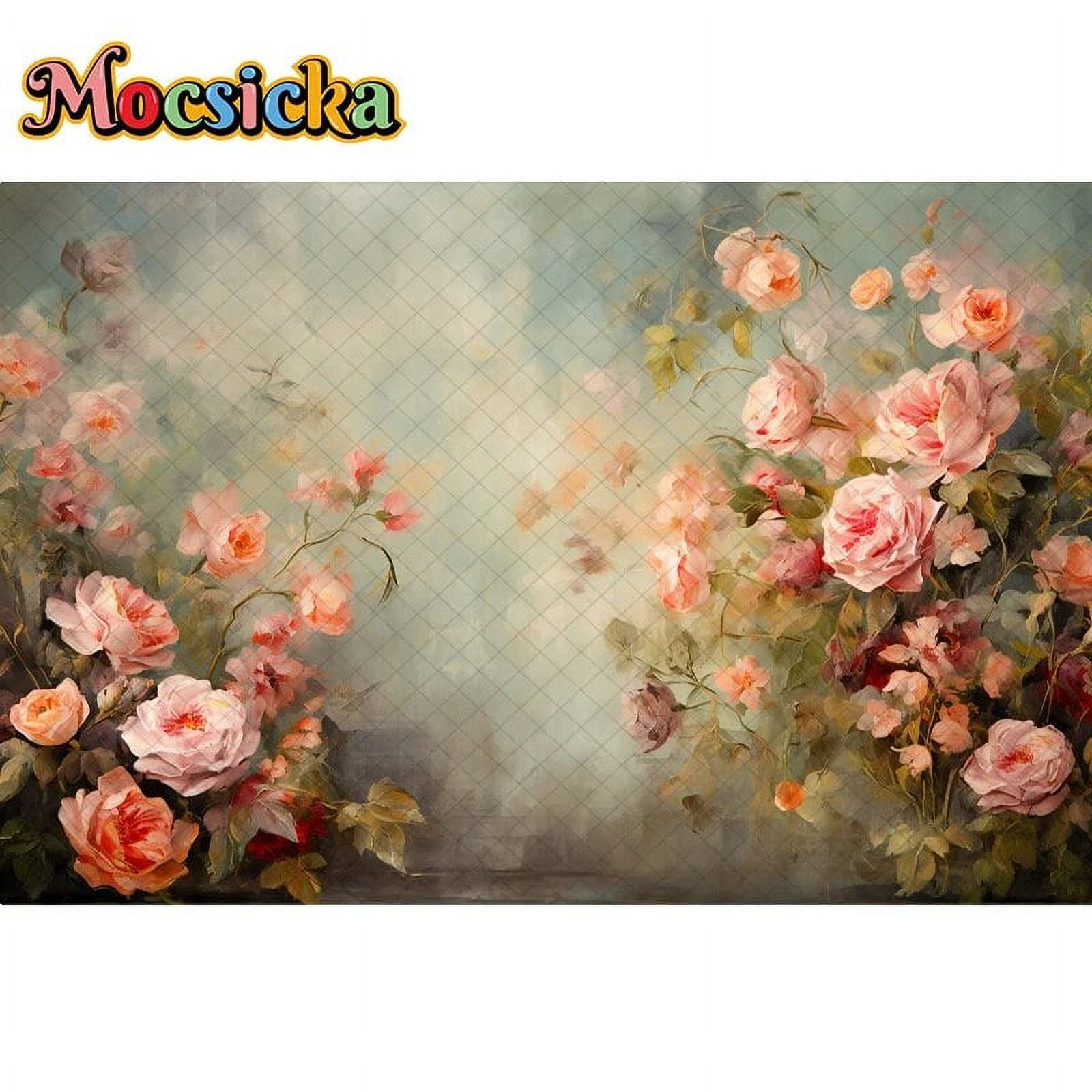 Abstract Floral Backdrop For Kids Adult Art Portrait Photography Hand ...